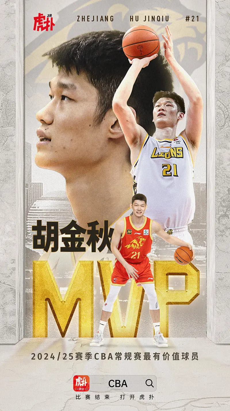 [流言板]CBA官方：胡金秋当选本赛季常规赛MVP，生涯第二次荣获奖项-CBA-CBA专区-虎扑社区